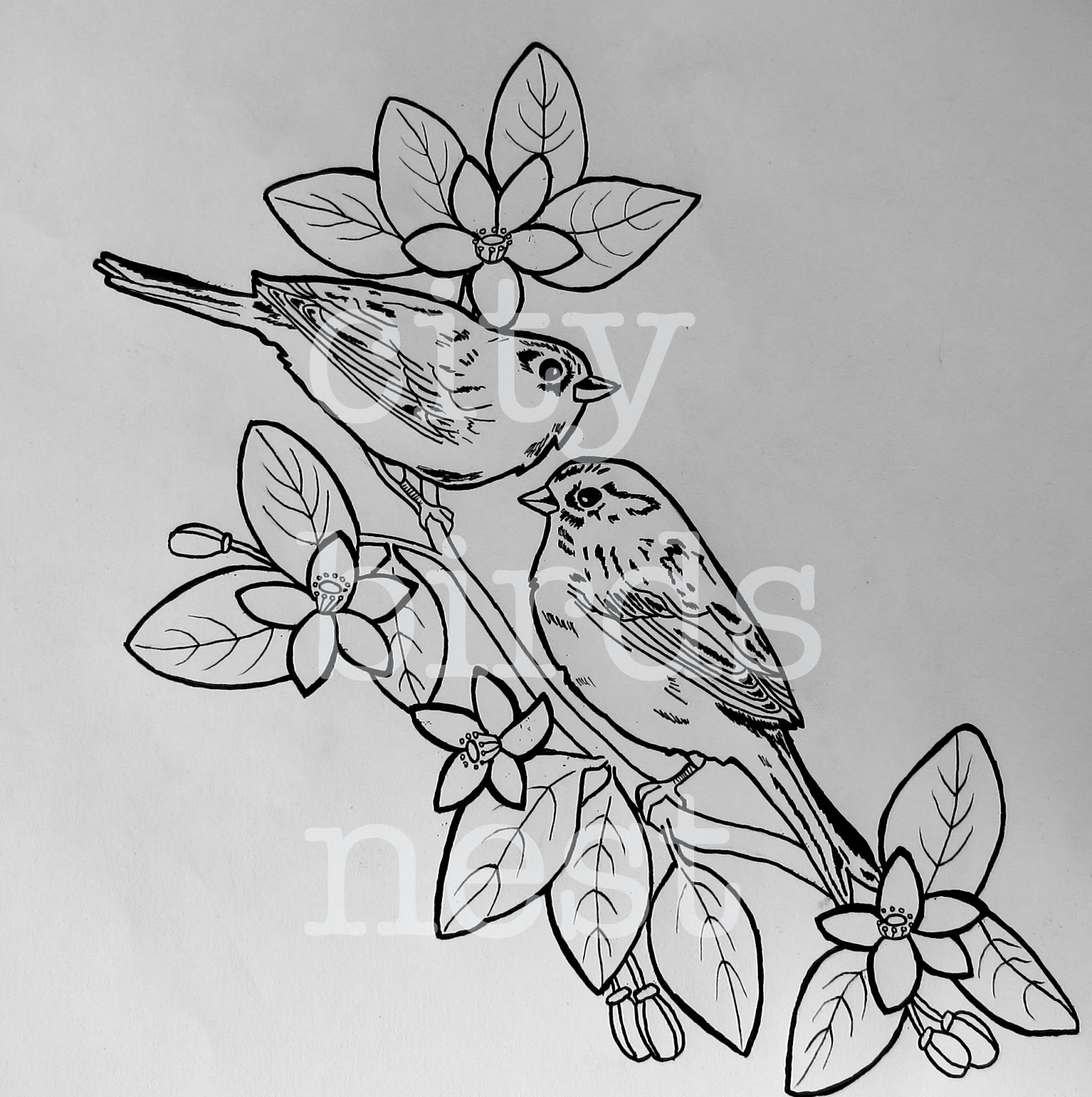 the citybirds nest: a perfect tattoo for spring and a winner!