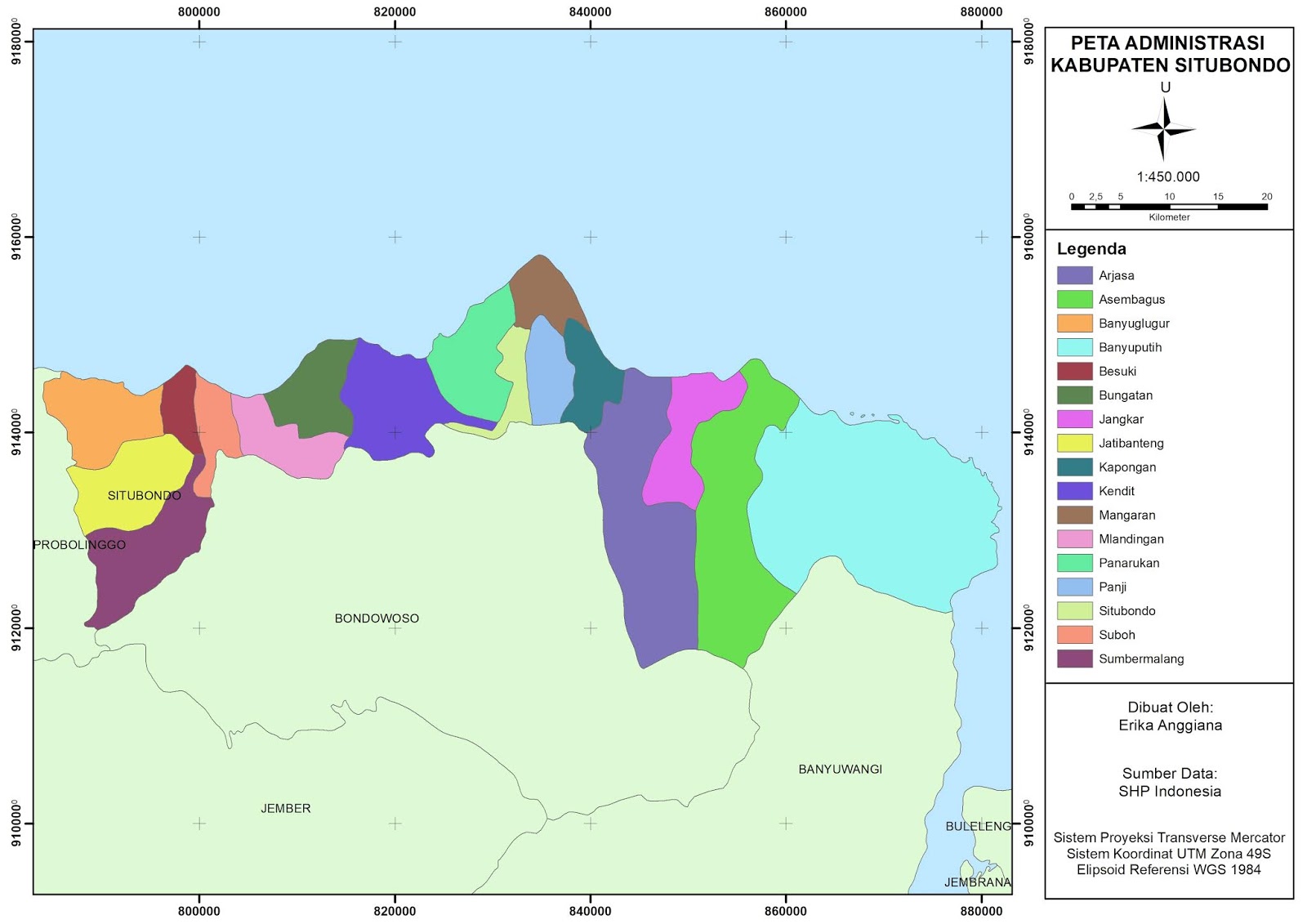 PETA KABUPATEN SITUBONDO