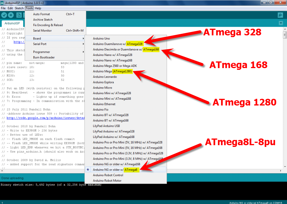 Great Projects: bootloader and sketch on ATMEGA8L-8PU Using arduino UNO