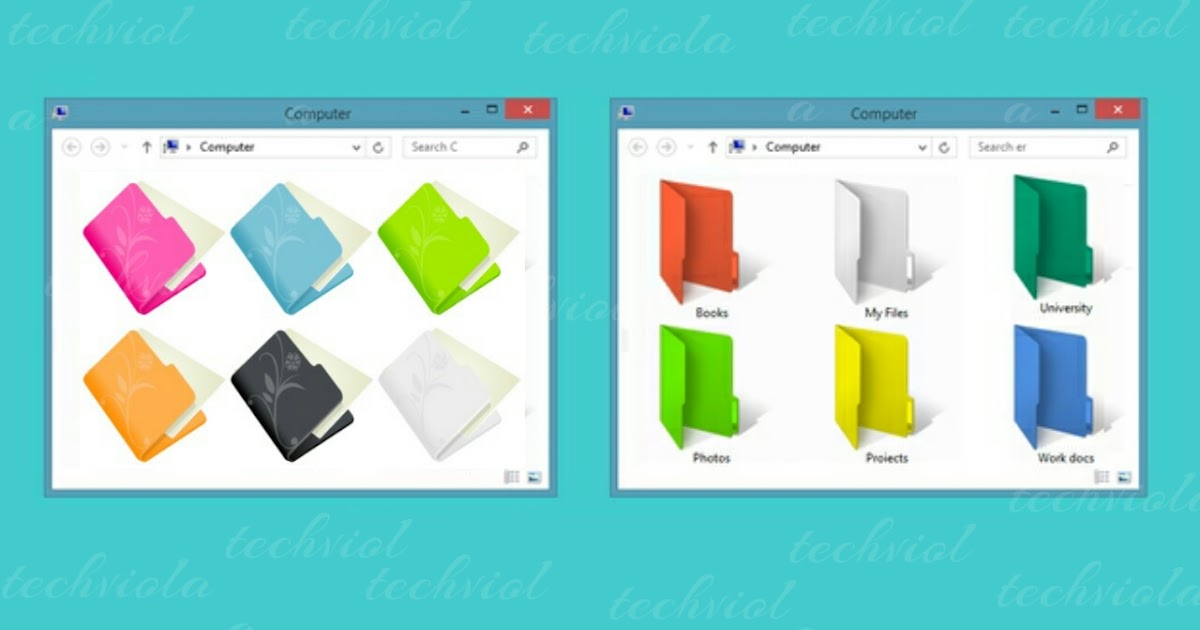 Download free software Custom Vista Folder Icons - basicssenior