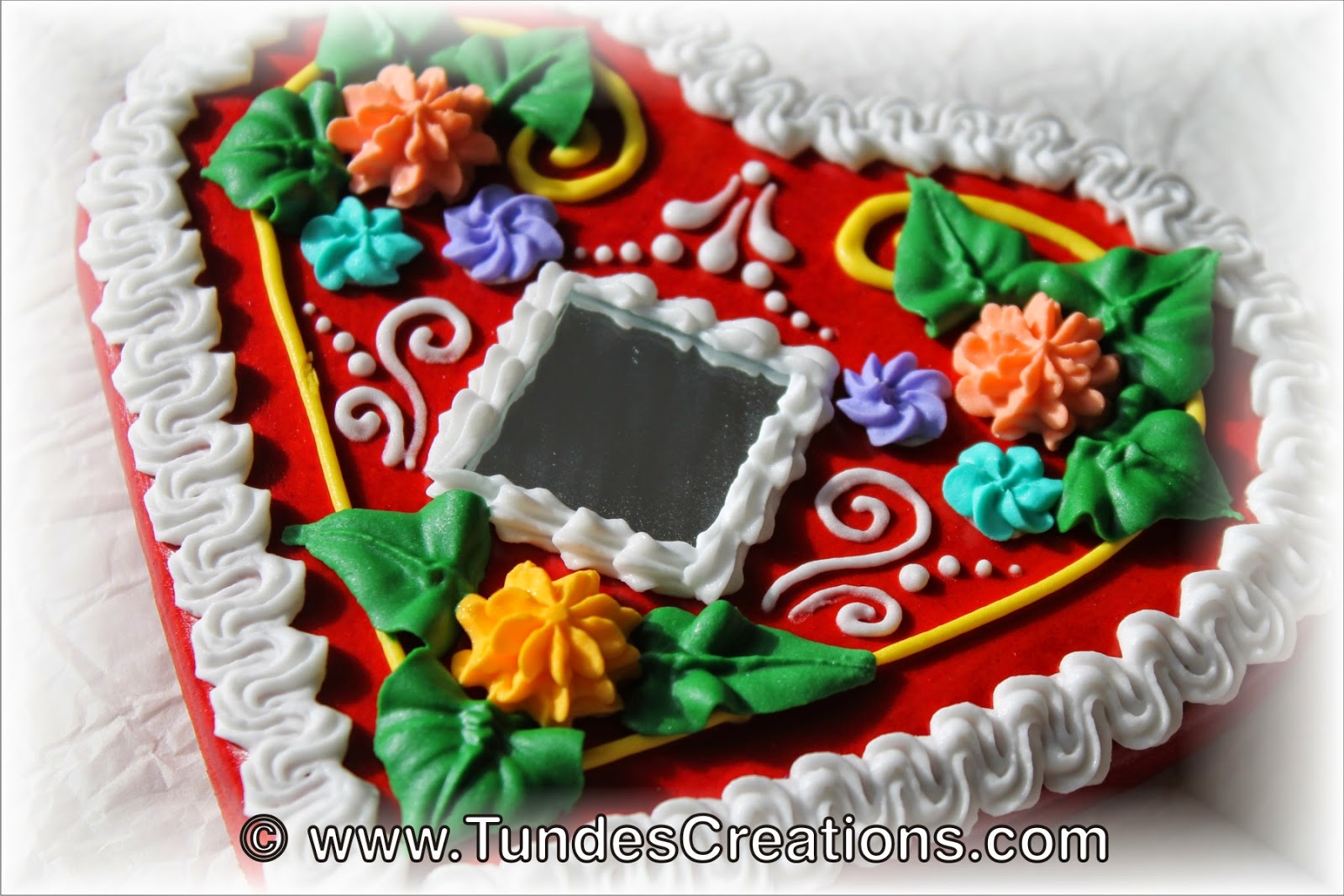 The Gingerbread Artist: Traditional Hungarian Red Gingerbread Hearts