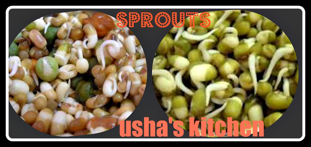 USHA'S KITCHEN: Sprouts are the germinated seeds| pulses