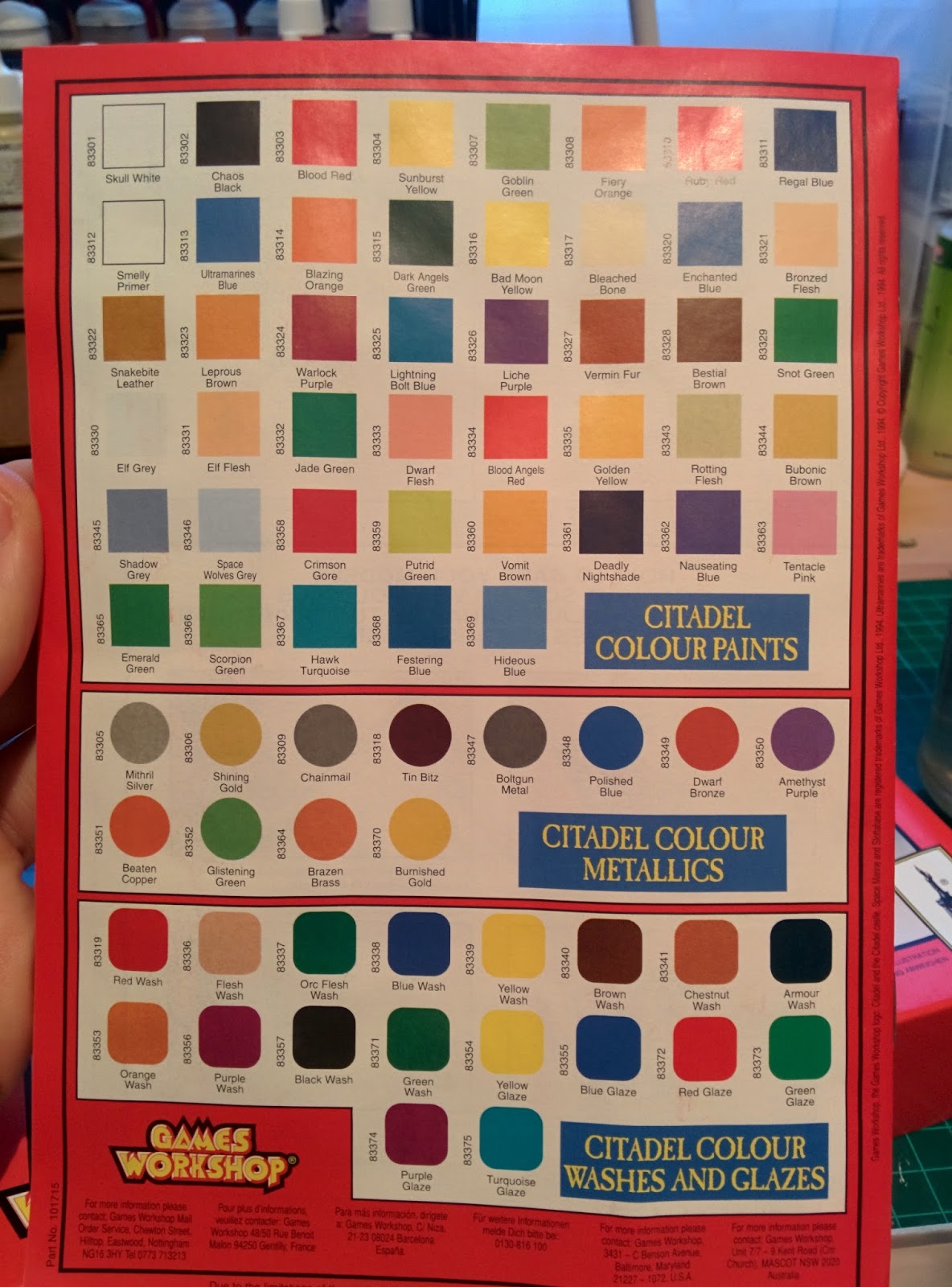 Unboxing - Citadel Colour Paint Set 1994 (The start of my "Whats in the ...