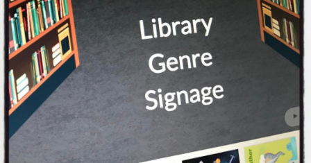 The Library Voice: You Will LOVE Creating New Genre Signage For Your ...