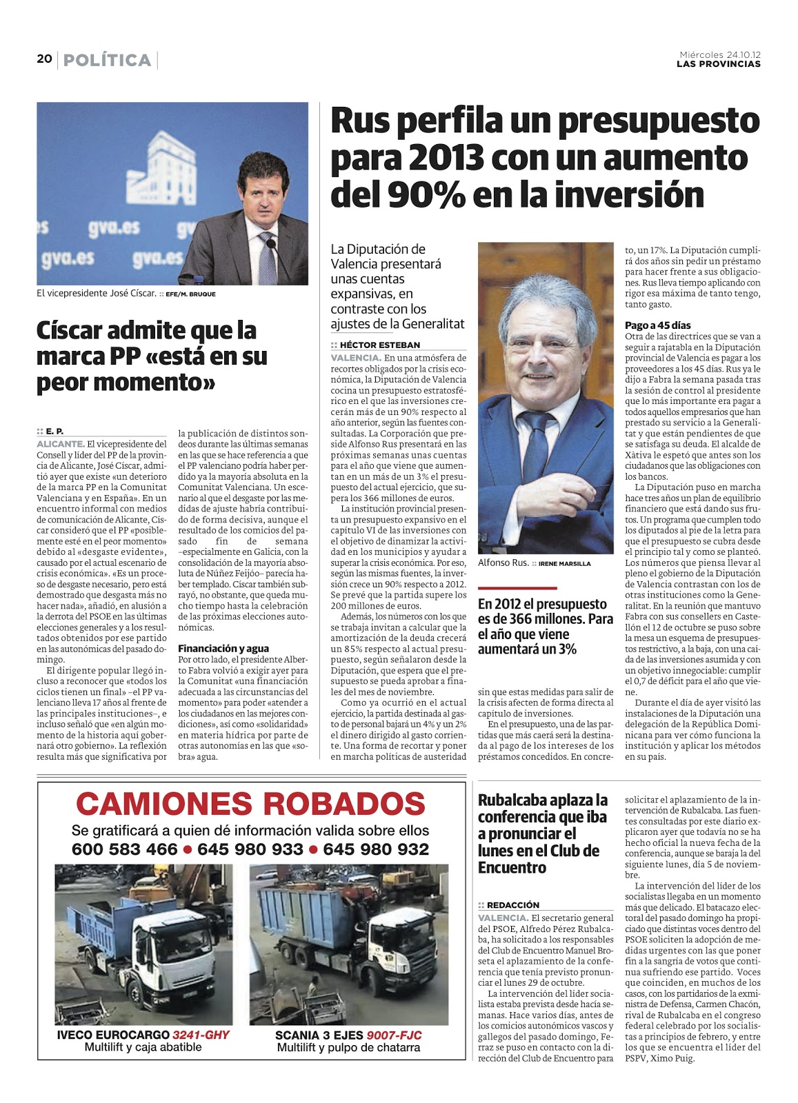 La buena prensa: Un anuncio resuelve un robo