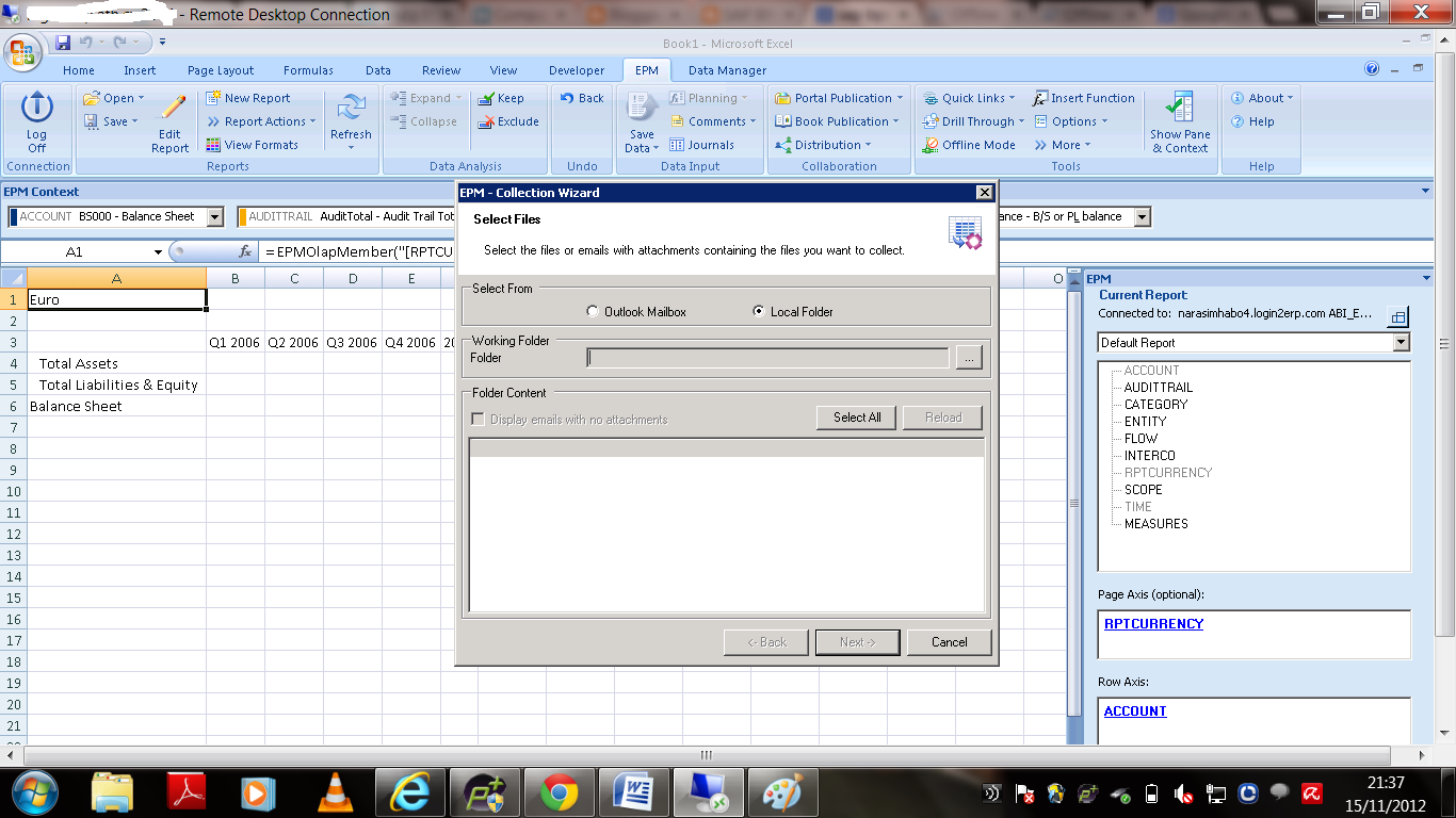 SAP BPC: SAP BPC Distribution and Collection: