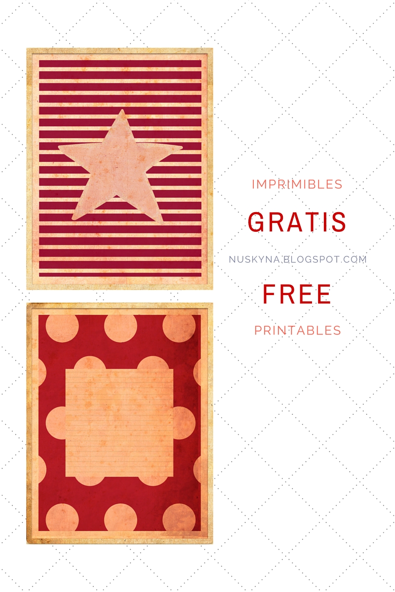 Tarjetas gratis para imprimir o usar en tus diseños digitales