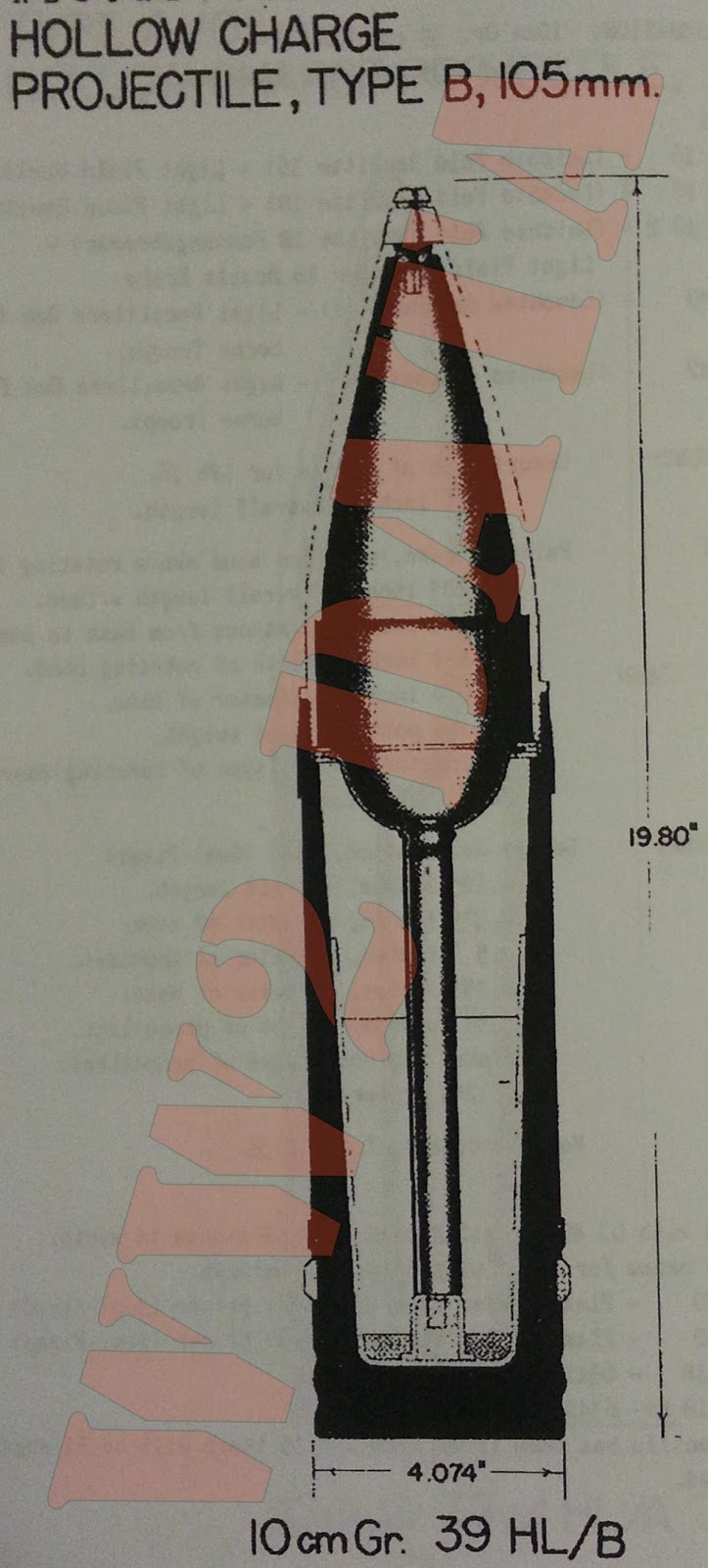 WW2 Equipment Data: German Projectiles - 105mm Projectiles Part 2