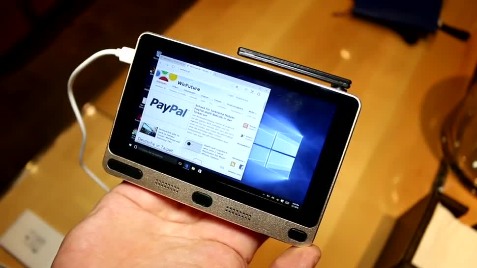 GOLE1, Komputer kecil dual OS windows 10 dengan layar hanya 5 inci ...
