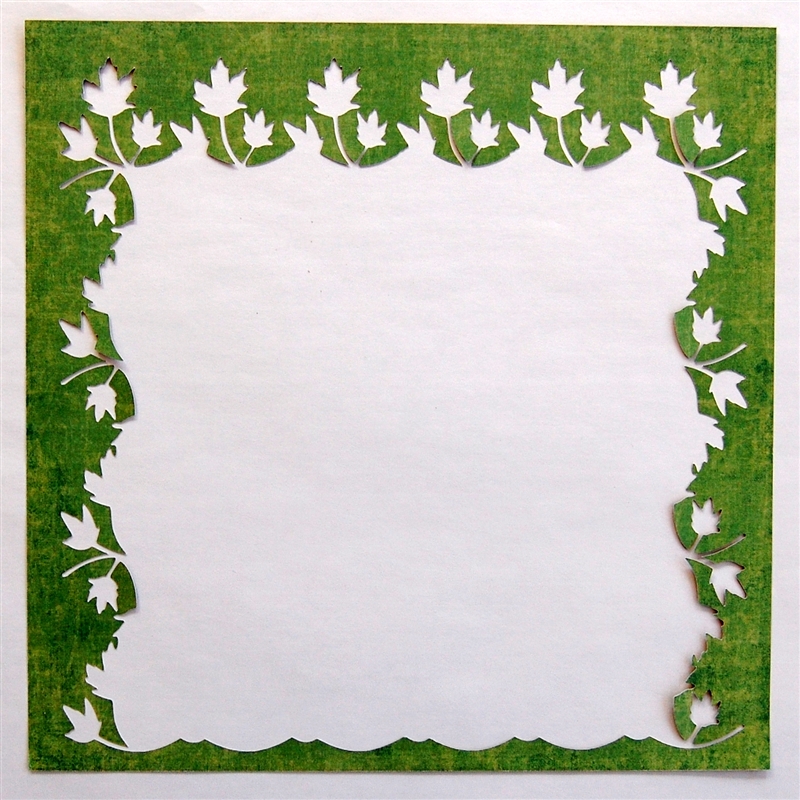 Capadia Designs: Lace Cardstock with Martha Stewart Borders.