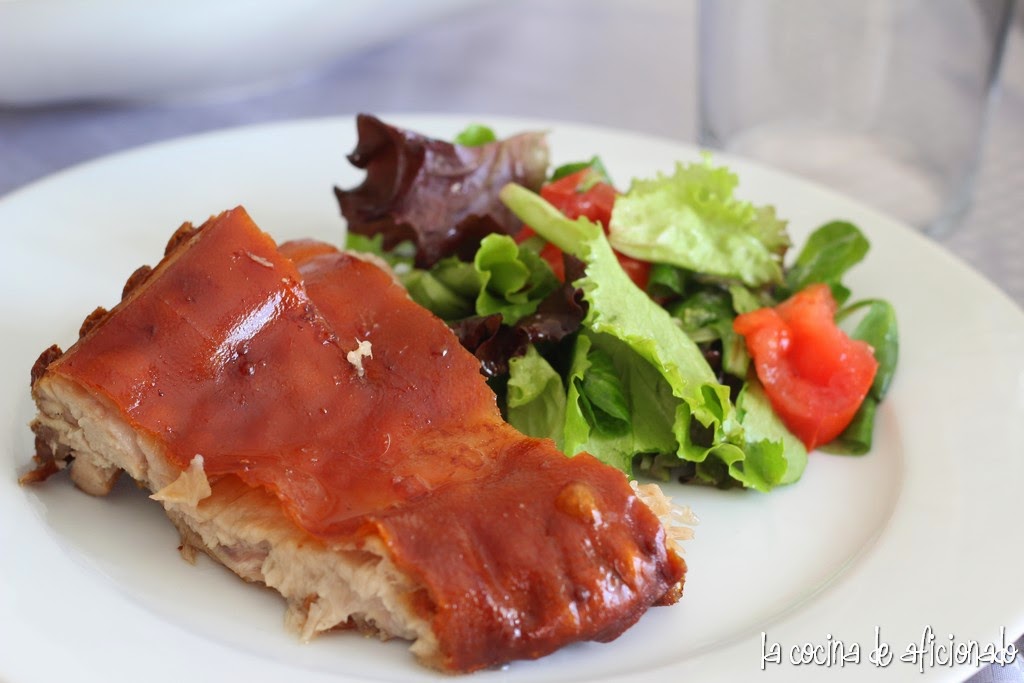 la cocina de aficionado: Cochinillo asado. Receta fácil