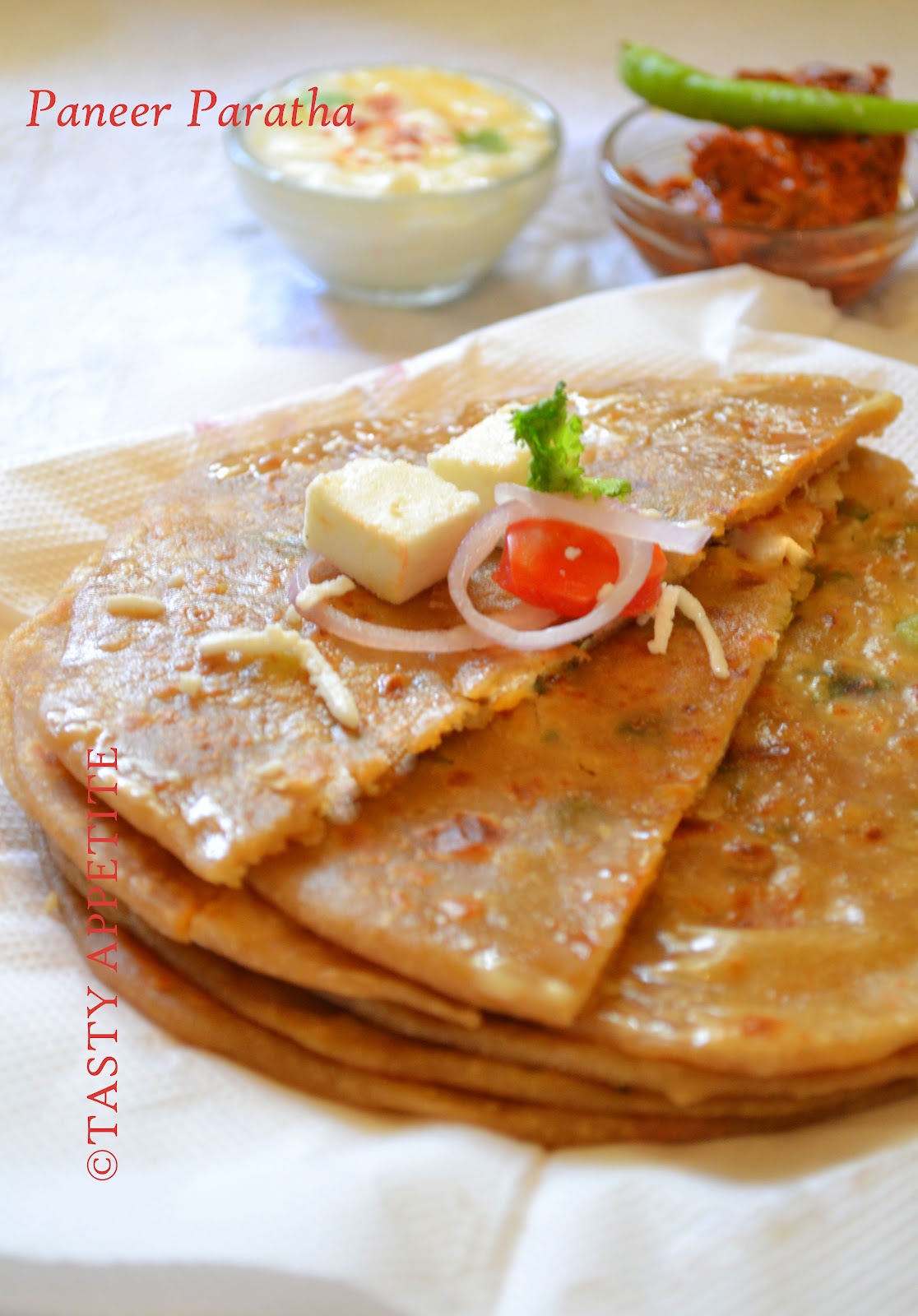 How to make Paneer Paratha / ( Indian Stuffed Bread )