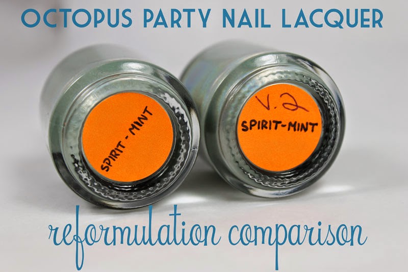 Octopus Party Spirit Mint: New vs Old | Pretty Girl Science