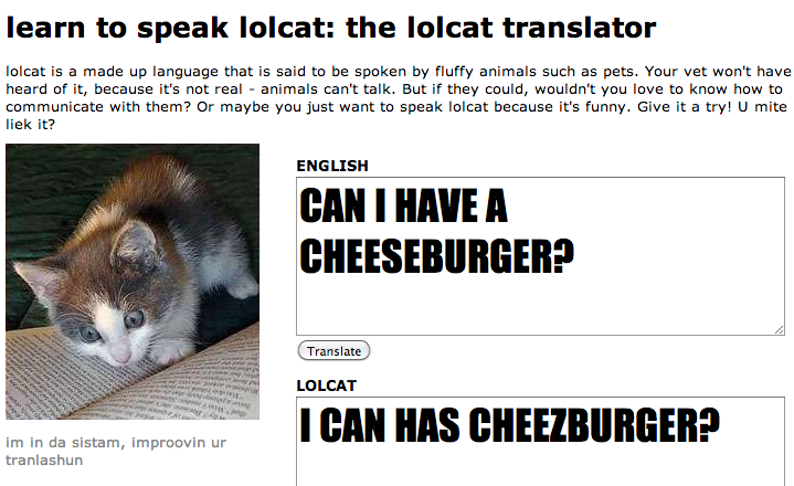 Lolcat Not Speaking