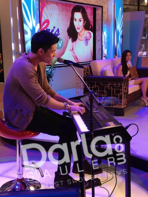 EXCLUSIVE PICS : Kim Chiu and Xian Lim on Kris TV!