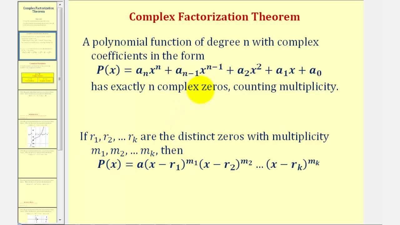 Factorization factorization