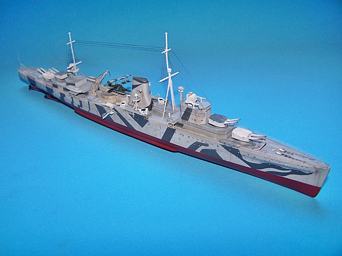 maquetas-sario: HMS AJAX AIRFIX 1/700 CON FOTOGRABADOS DE WHITE ENSIGN ...