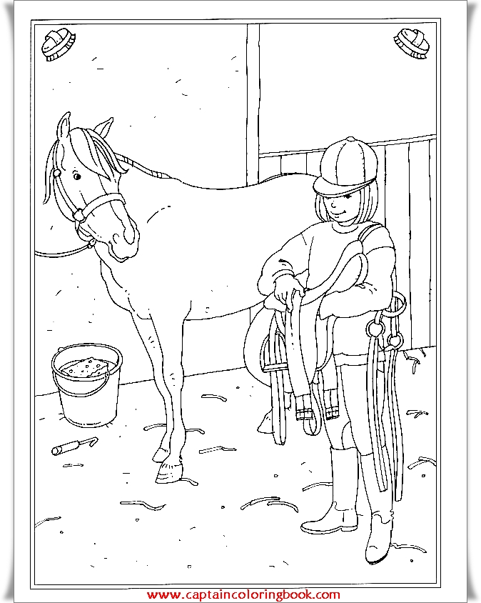Empty Stable Coloring Page Coloring Pages
