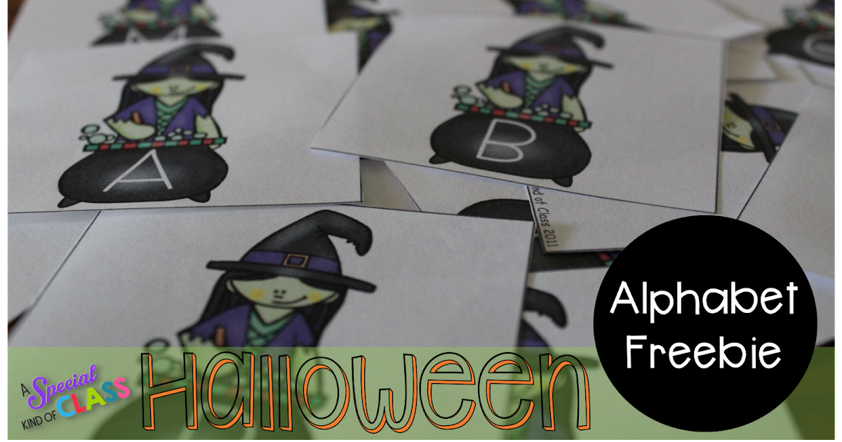 Freebielicious: Halloween Alphabet Freebie