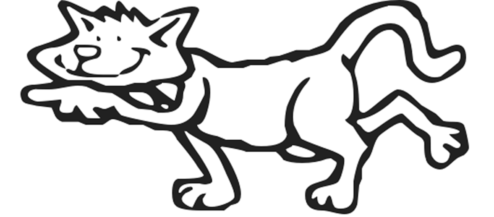 Coloring Pages Colouring Pages Coloring Books: Cartoon Cat Pointing Paw
