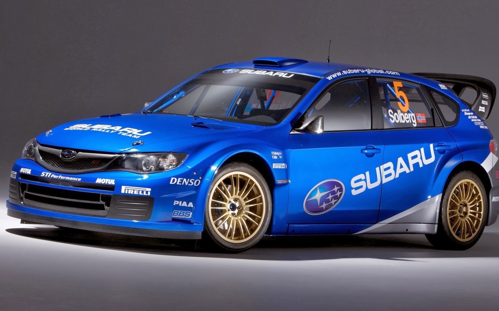 Subaru Impreza Azul de Carrera - Fondos de Pantalla HD - Wallpapers HD