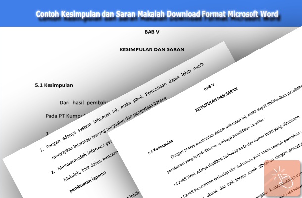Contoh Kesimpulan dan Saran Makalah Download Format Microsoft Word ...