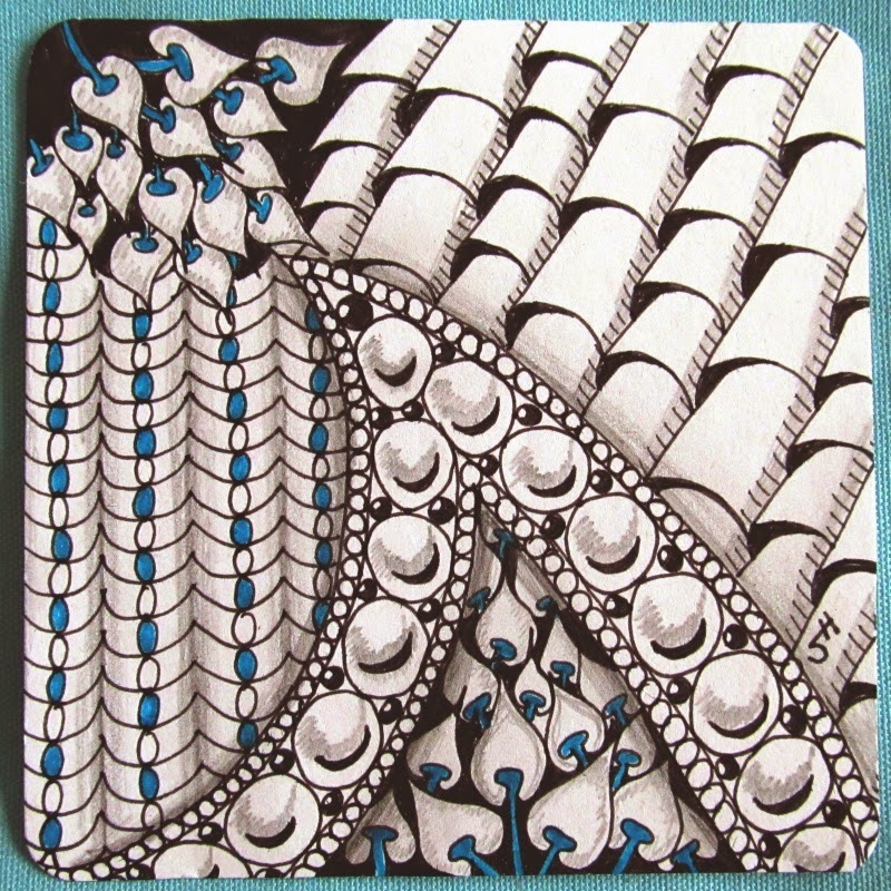Tickled To Tangle: "It's a String Thing" #53 Tiles
