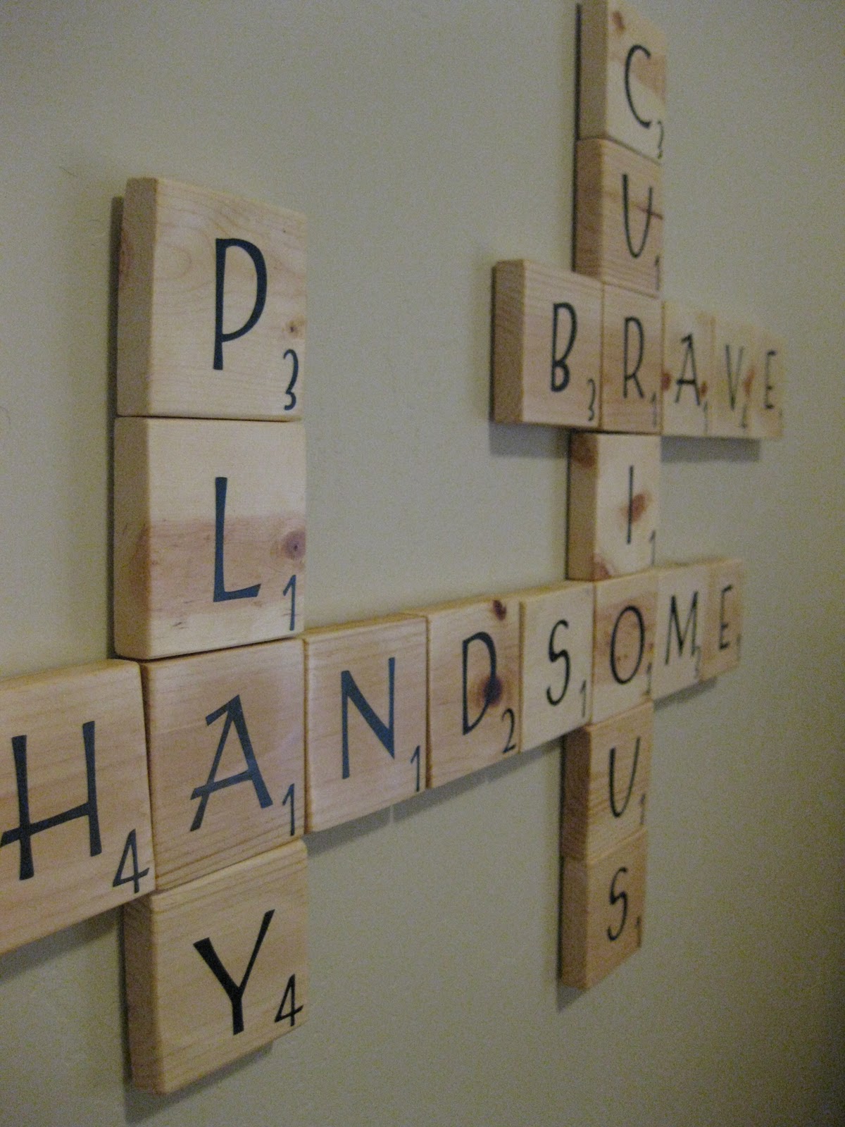 4 Growing Boys: Scrabble Tile Boys Decor