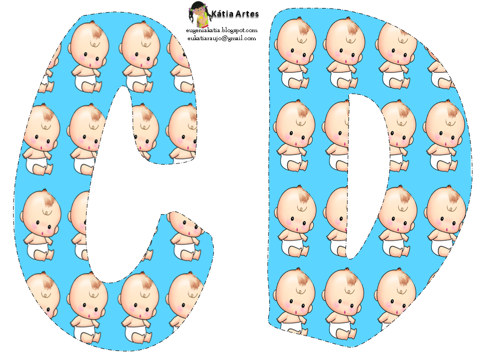 Alfabeto de lindo bebé. - Oh my Alfabetos!