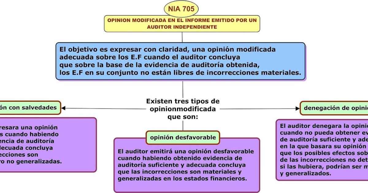 Fundamentos de Auditoría: BOLETÍN 705 DE LAS NIA