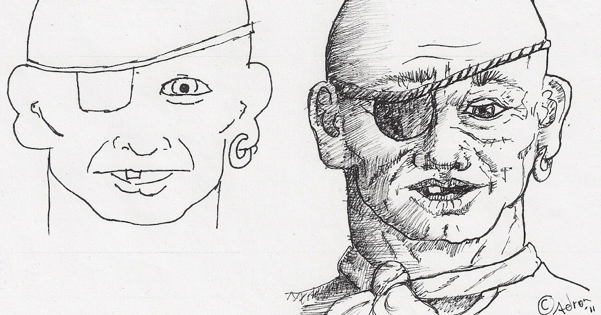 How to Draw Worksheets for The Young Artist: How to draw a Pirate with ...