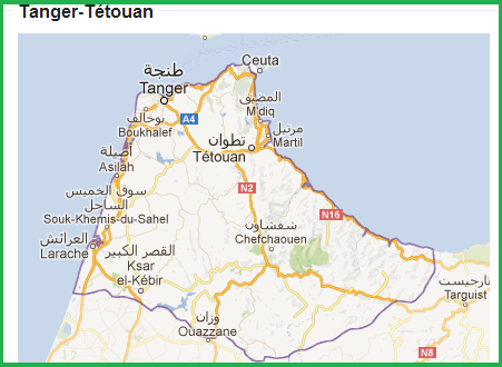 La région Tanger-Tetouan ~ Boutique Tanger
