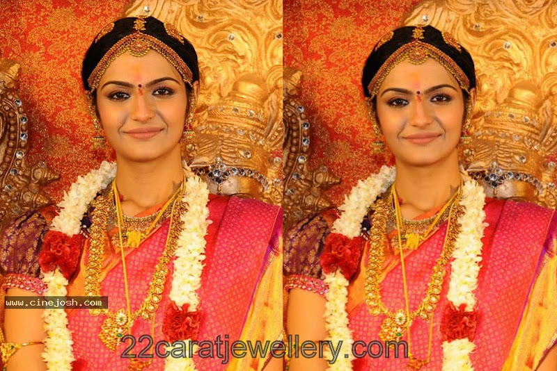 Aniruddha Srikanth's Wife in Mango Mala - Jewellery Designs