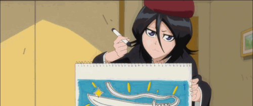 Bleach Cosplay Costumes: Funny Bleach Rukia Kuchiki Anime Gifs