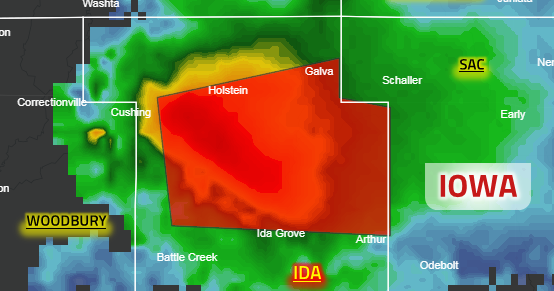 GeoFact of the Day: 9/24/2019 Iowa Tornado Warning 1