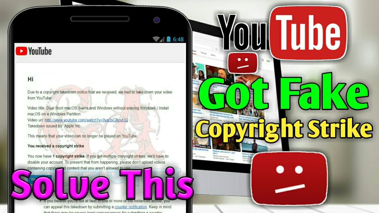 Got A Fake Copyright Notice?? Solved it | Youtube Legal Copyright ...