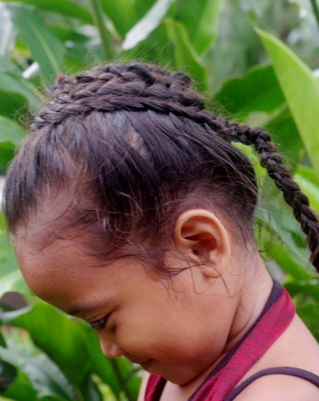Braids & Hairstyles for Super Long Hair: Micronesian Girl~ Baby Leia 'Do