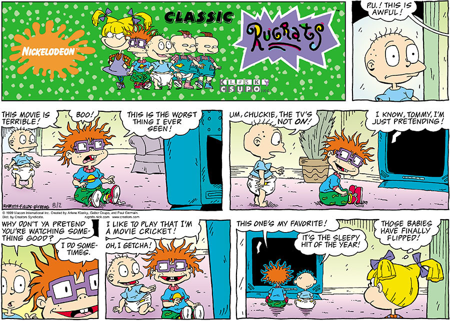 NickALive!: Classic Rugrats Comic Strip for Sunday, August 2, 2020 ...