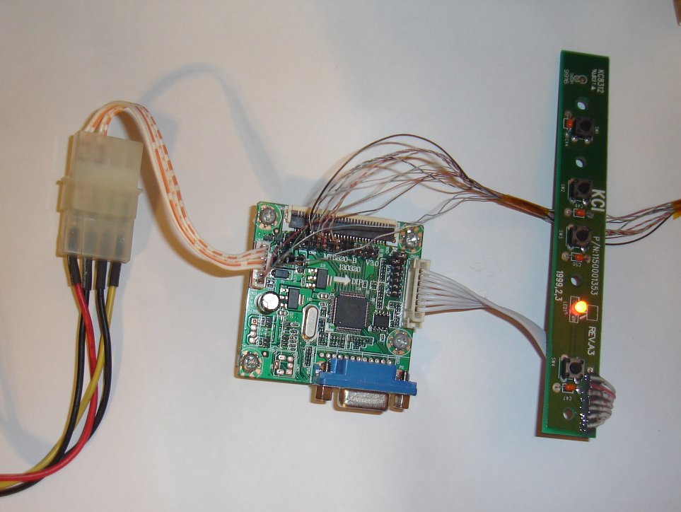 Blog do Gilbert: Placa conversora VGA para LVDS MT561-B.