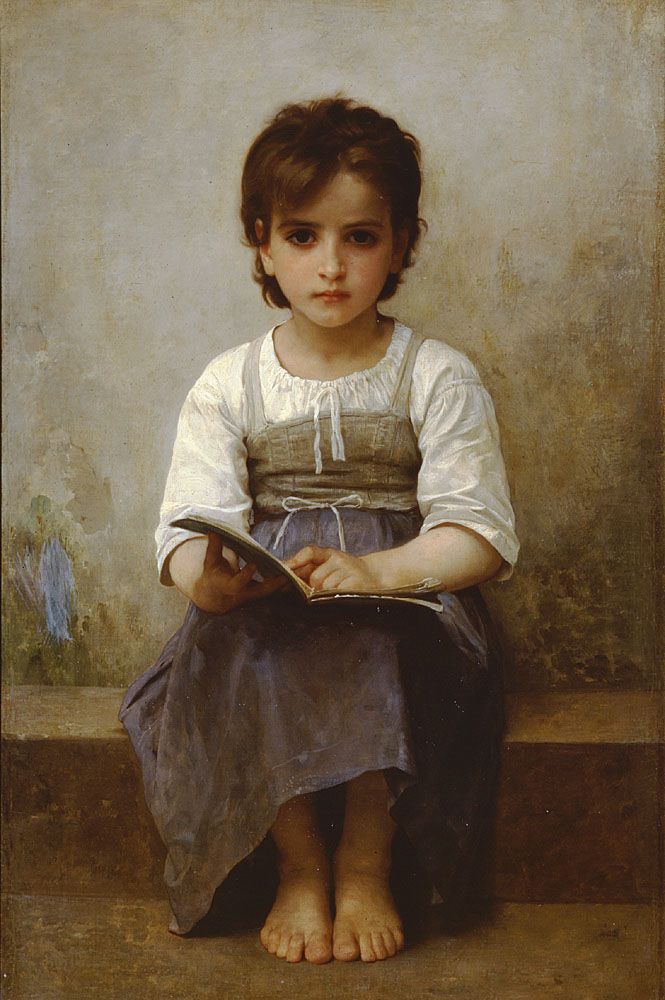 Great Painters Art Galleries: Art of William-Adolphe Bouguereau: The Difficult Lesson