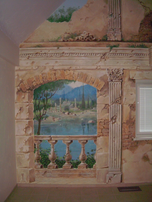 Chris Westall - Murals & Musings: Roman Ruins Mural