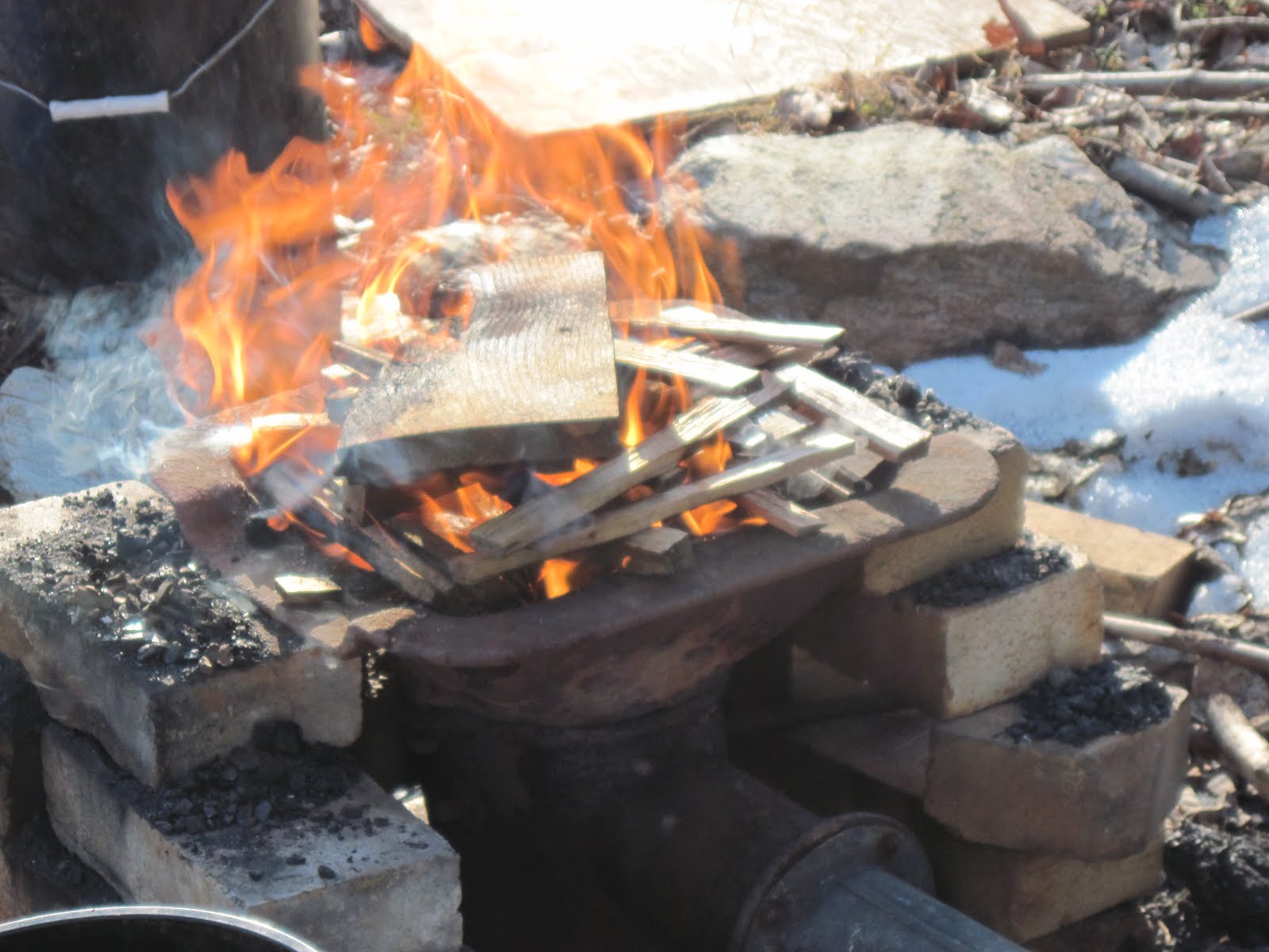 Wooden Forge *picture heavy* - Solid Fuel Forges - I Forge Iron