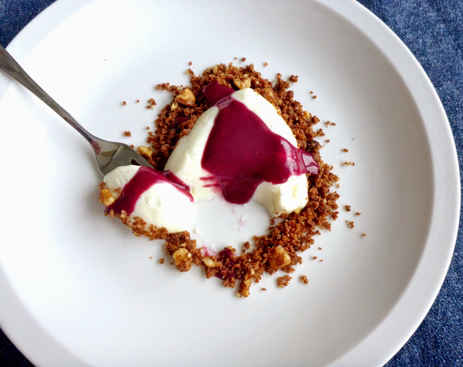 Greek yogurt panna cotta