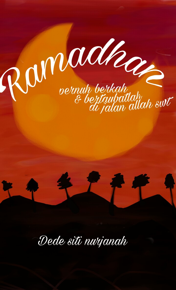 Tutorial membuat poster religi