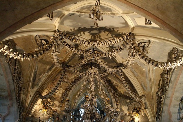 Church decorated with human bones ~ World Place