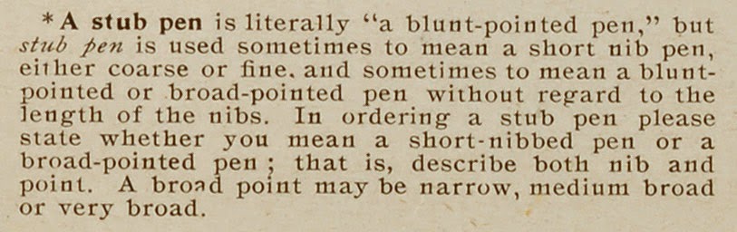 Vintage Pen News: What is a stub nib?