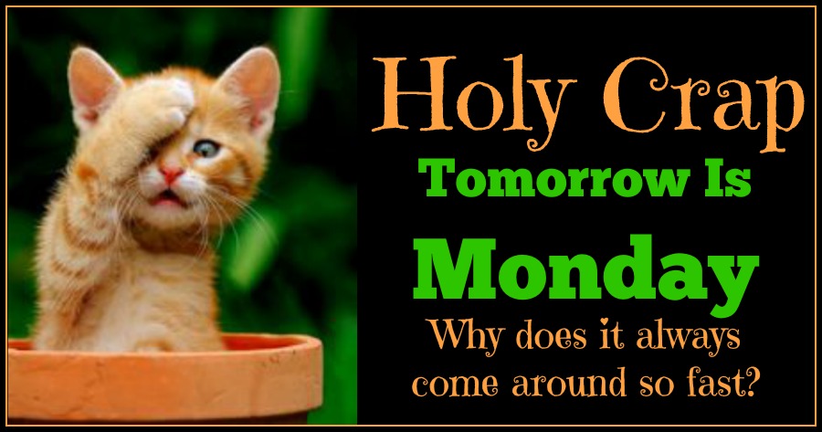 Daveswordsofwisdom.com: Monday comes around too fast.