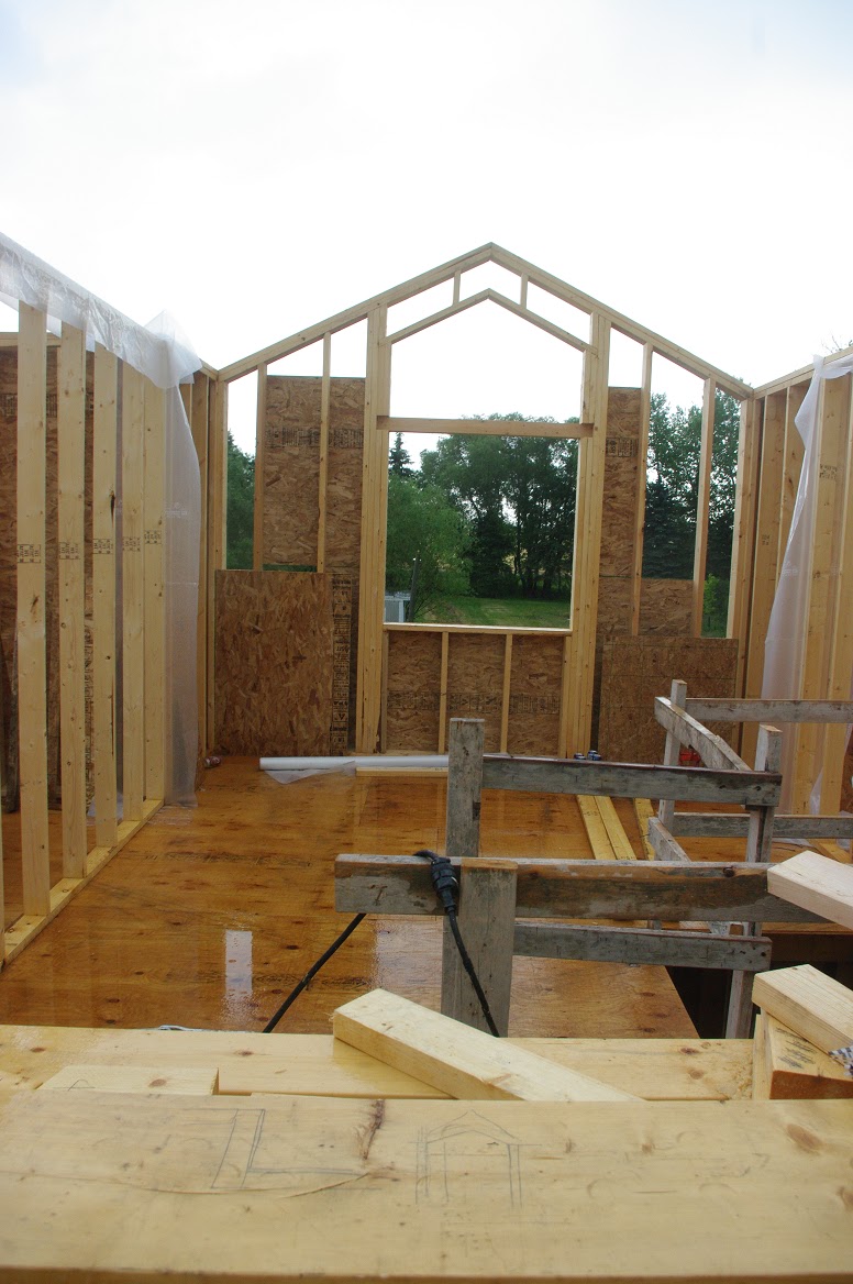 Thousand Square Feet: Owner Building a Home - Day 37 - Framing of House ...