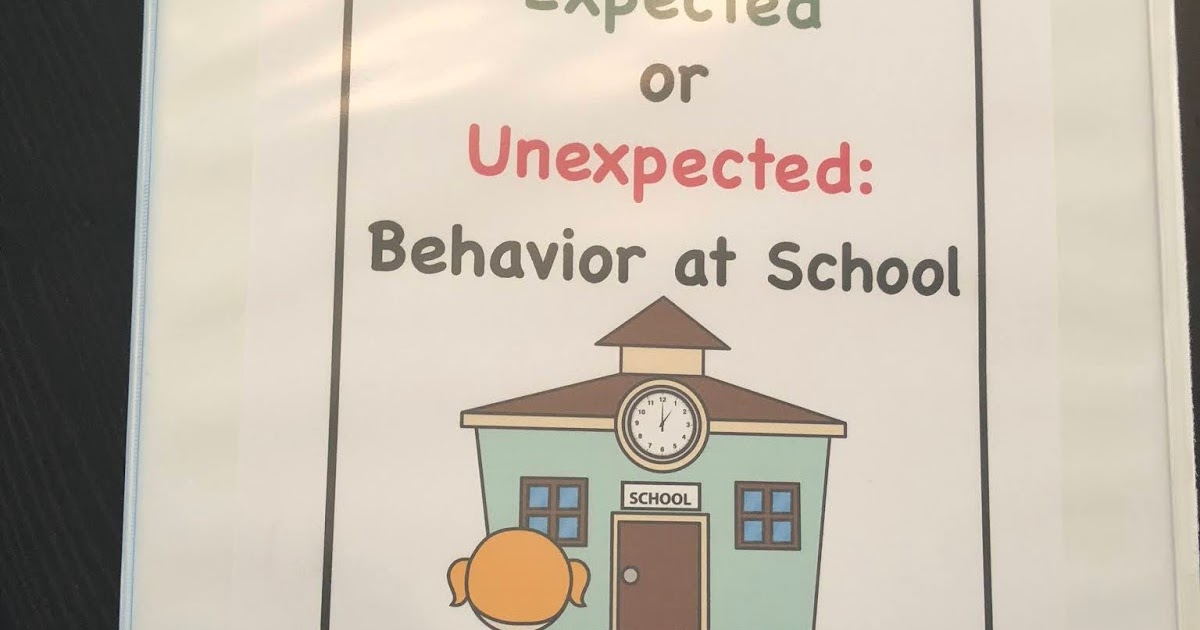 Autism Tank: Expected vs. Unexpected: Behaviors in School Adapted Book