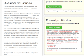 Cara Membuat Halaman Disclaimer di Blogger